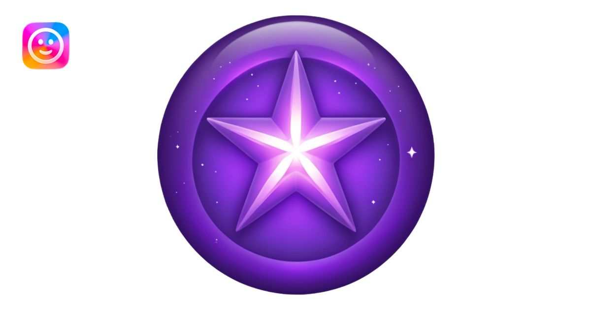 Purple void star that looks ethereal emoji | AI Emoji Generator