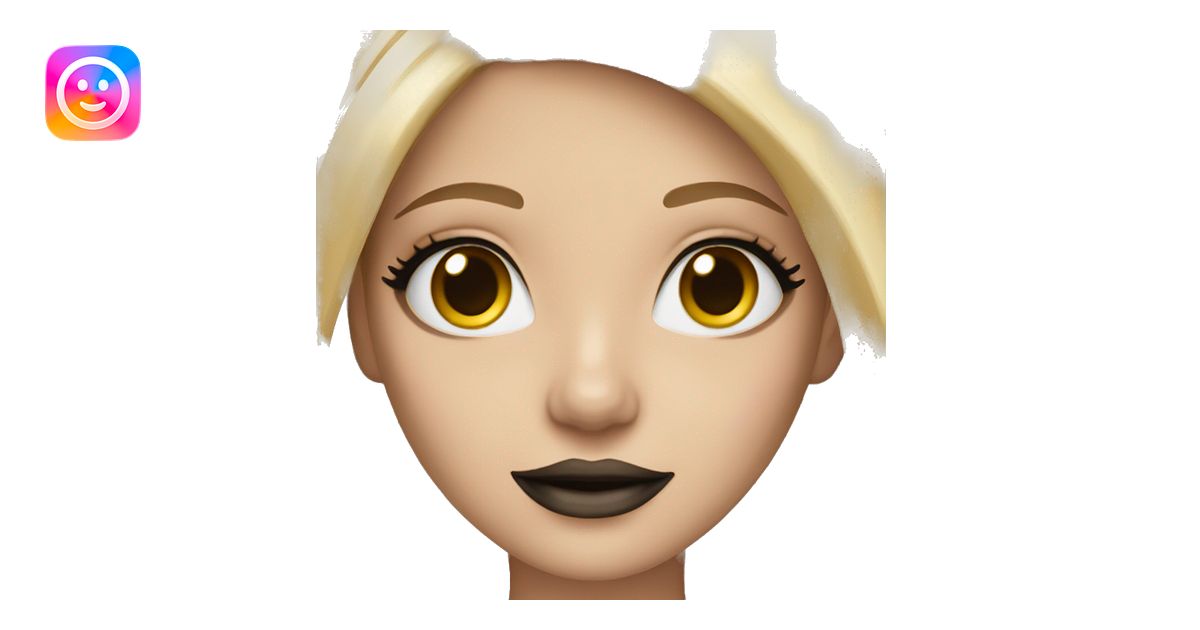 Sephora kid blonde and white emoji | AI Emoji Generator