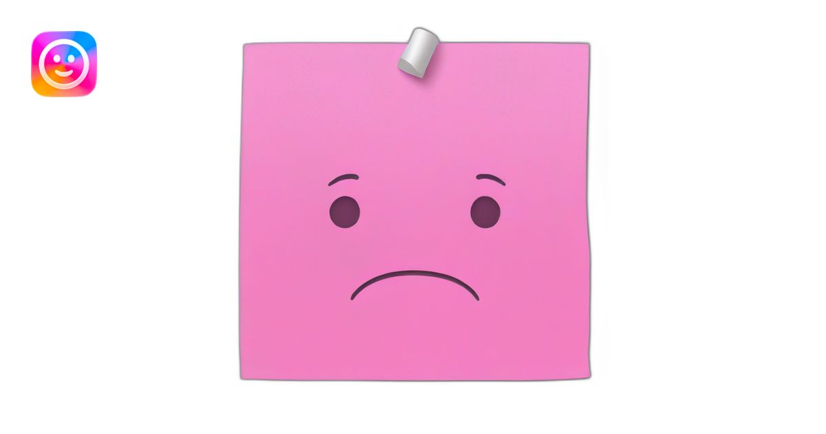 pink sticky notes emoji | AI Emoji Generator