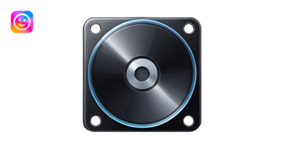 black computer disk emoji | AI Emoji Generator
