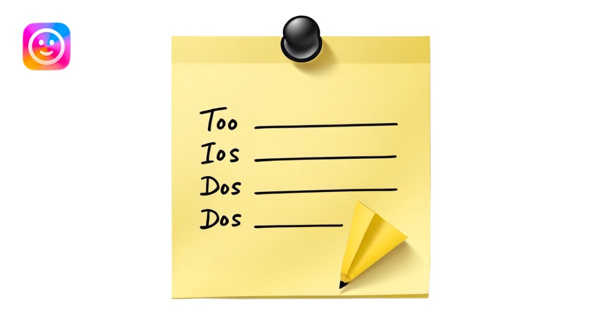 list of to dos emoji | AI Emoji Generator