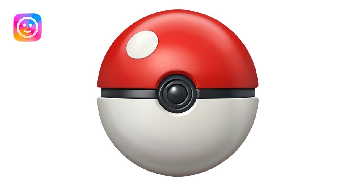 Pokeball emoji | AI Emoji Generator