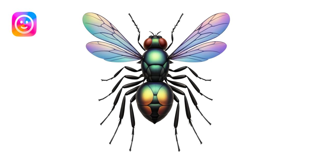 A swarm of Flies everywhere emoji | AI Emoji Generator