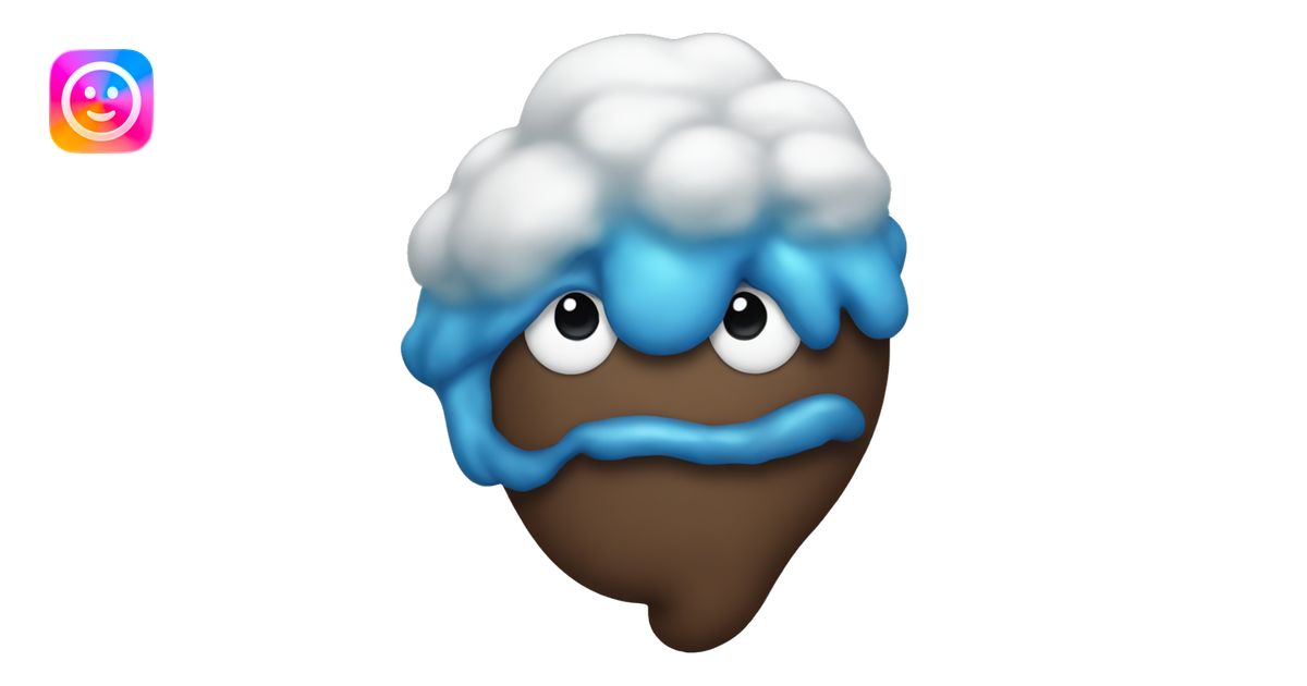 Blue poop emoji | AI Emoji Generator