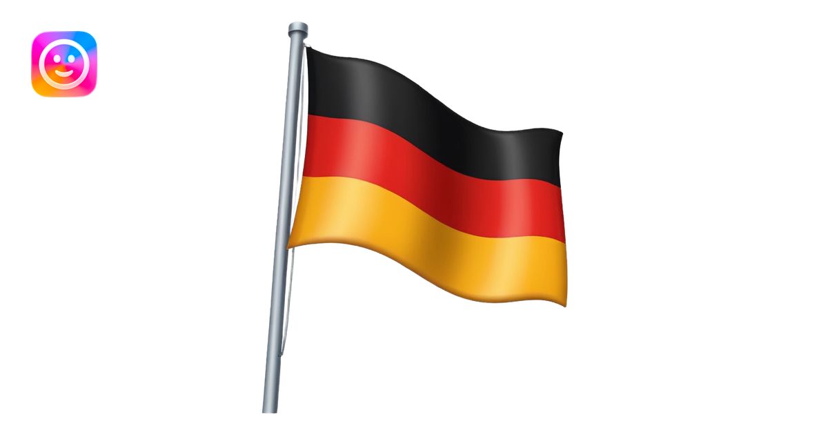 Make a ww1 German red white black flag emoji | AI Emoji Generator
