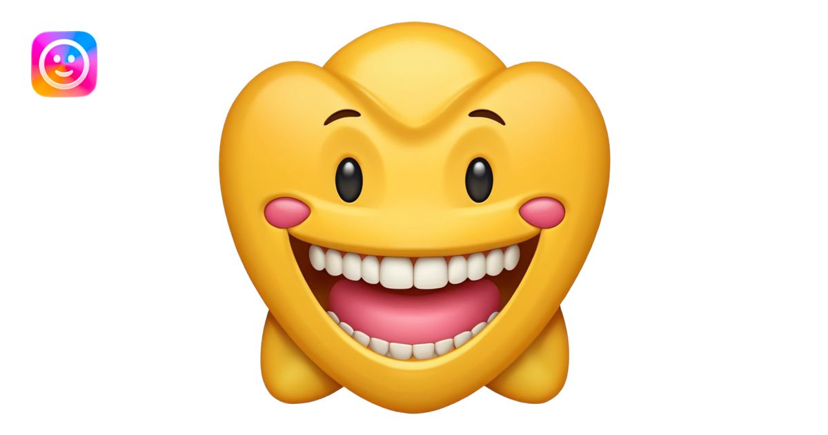 Spamton from Deltarune as a grinning emoji, exaggerated teeth emoji ...