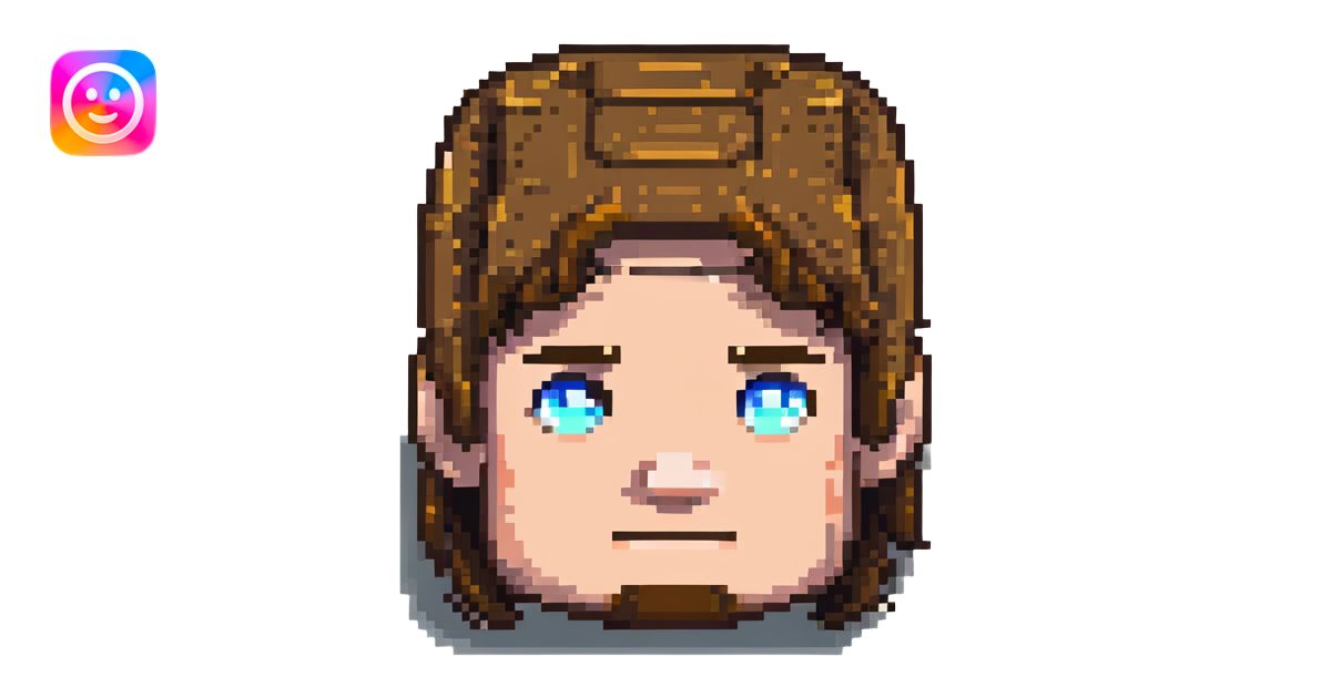 Minecraft Steve character face illustration | AI Emoji Generator