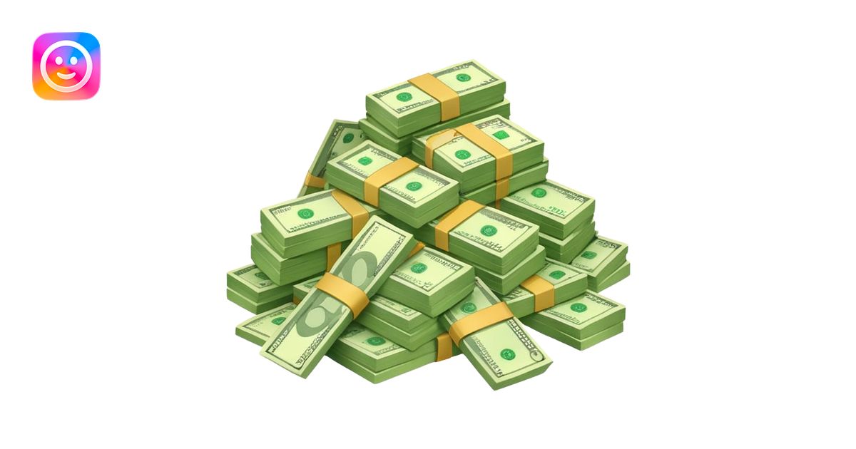 The phrase Money Doesn't Grow On Trees emoji | AI Emoji Generator