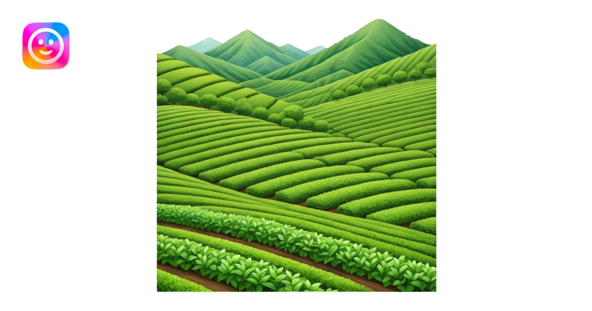 green tea farm emoji | AI Emoji Generator