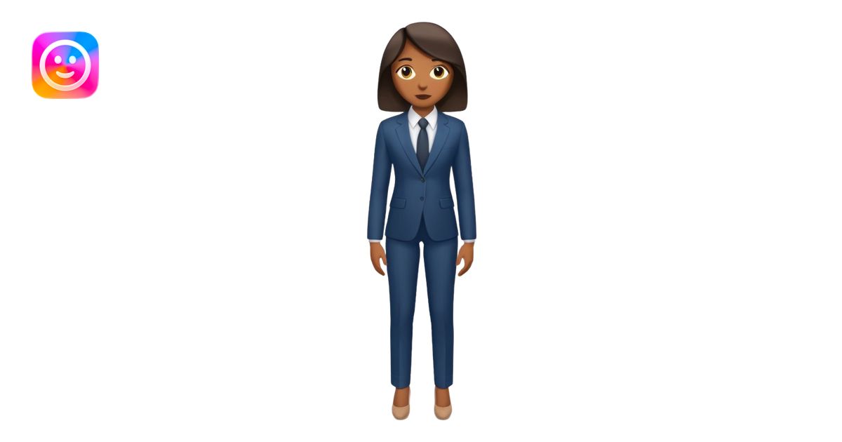 Kemi Badenoch, full body, standing emoji | AI Emoji Generator