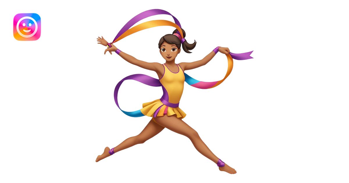Acrobat + ribbon emoji | AI Emoji Generator