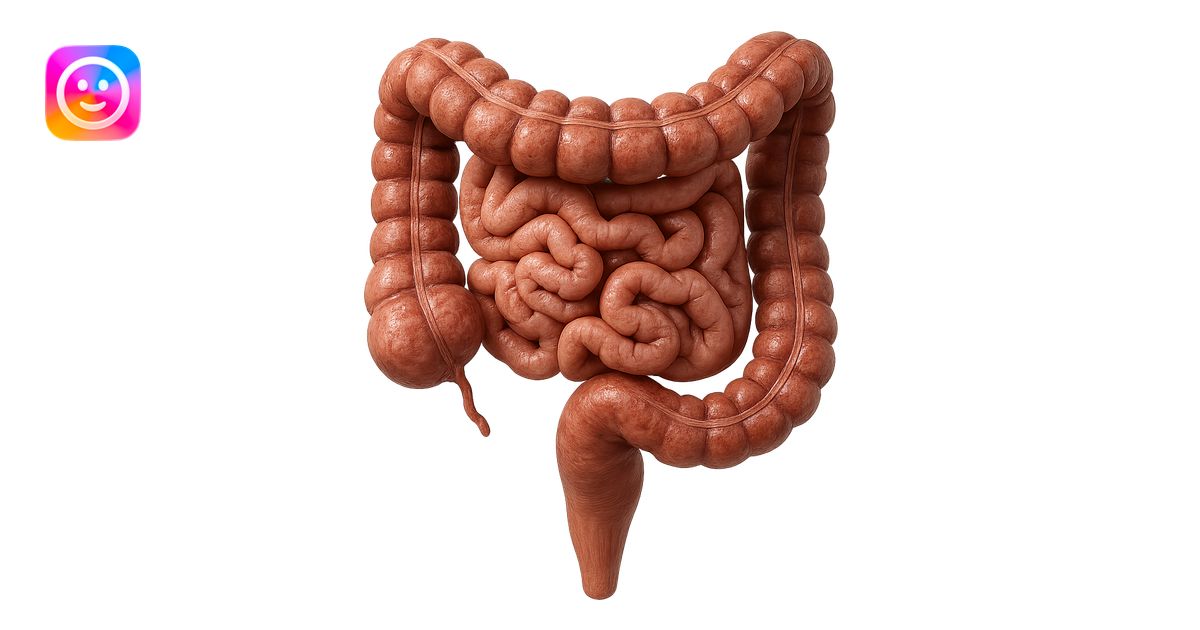 INTESTINO UMANO ANATOMICO REALISTICO image | AI Emoji Generator