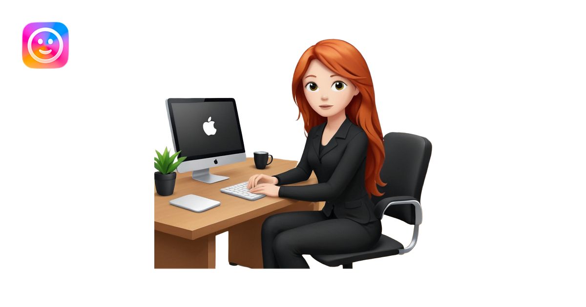 Video call therapy session: red-haired therapist with long hair wearing ...