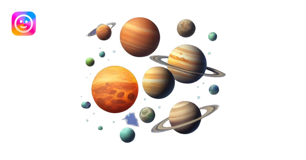 planets emoji | AI Emoji Generator
