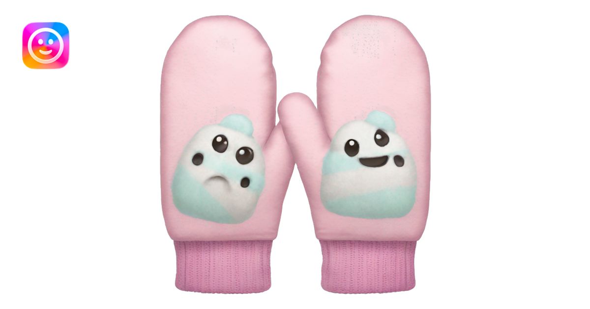 Pastel mittens pair emoji | AI Emoji Generator