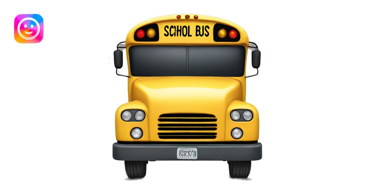 School bus emoji | AI Emoji Generator