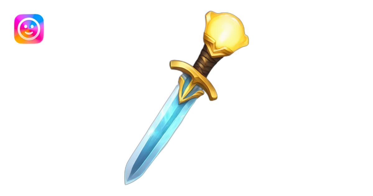 lighting glass sword emoji | AI Emoji Generator