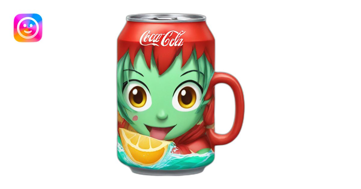 One piece Nami drink coca cola emoji | AI Emoji Generator