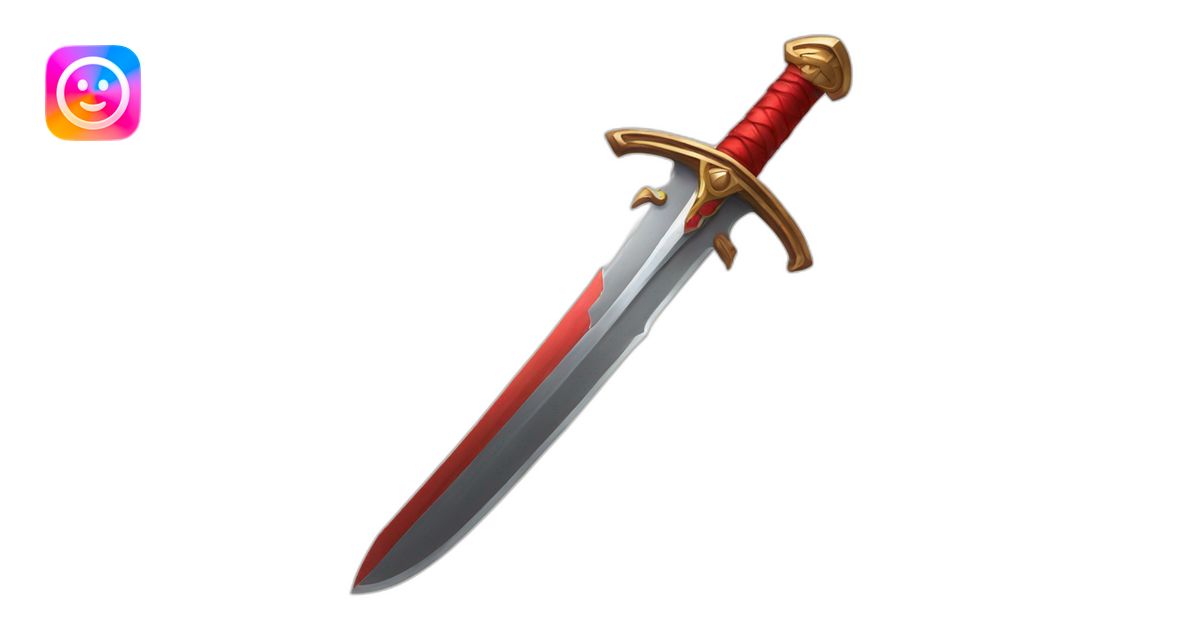 red sword emoji | AI Emoji Generator