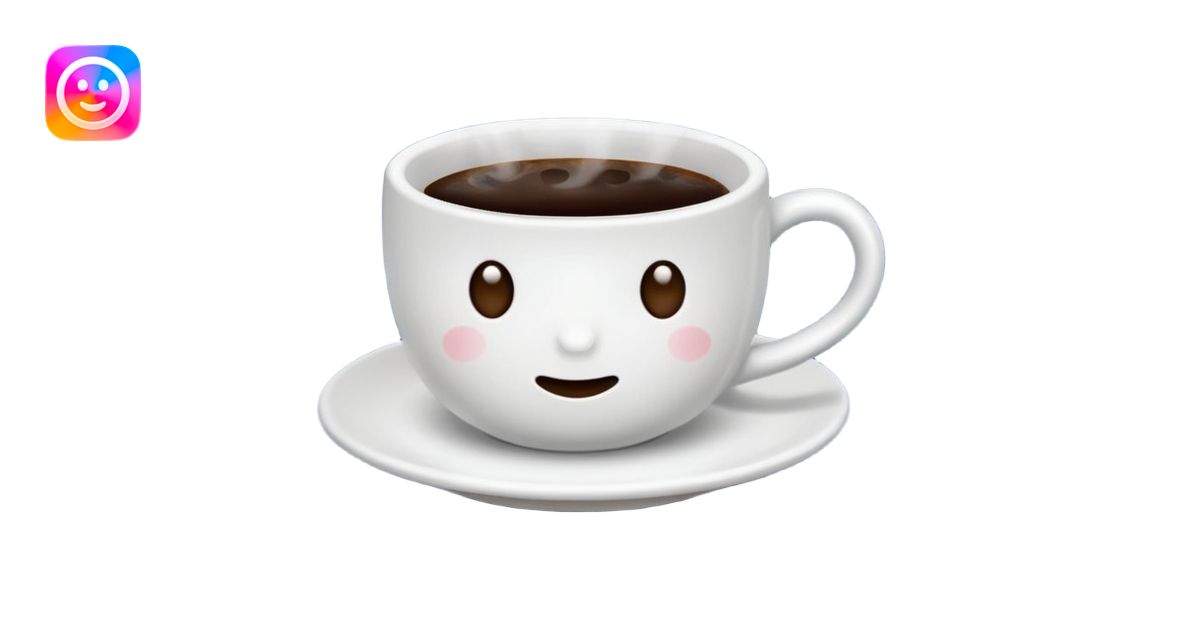 Coffee in the moonlight emoji | AI Emoji Generator