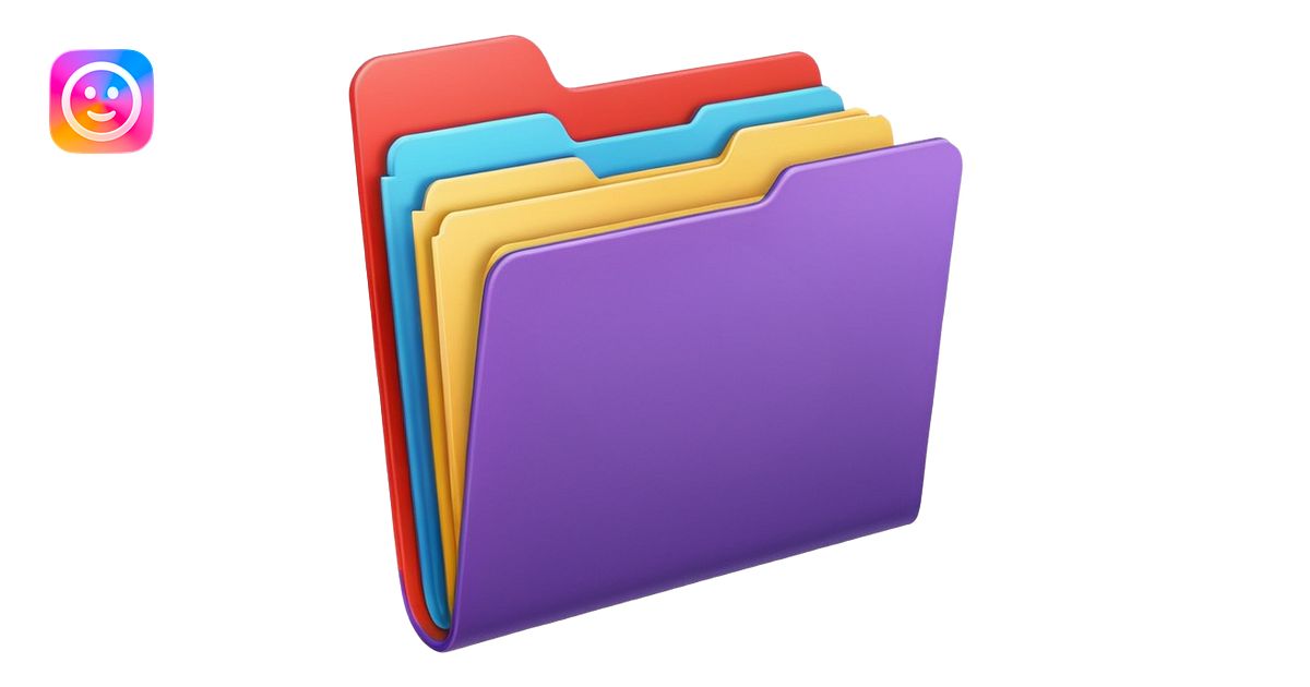 colorful folder emoji | AI Emoji Generator