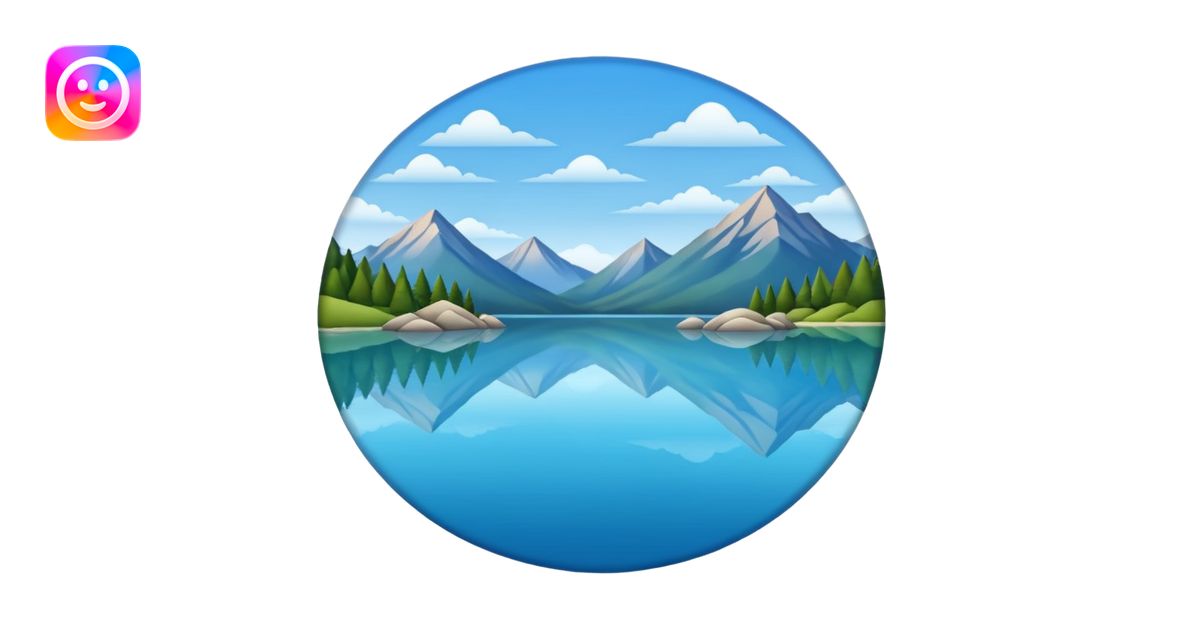 lake landscape emoji | AI Emoji Generator