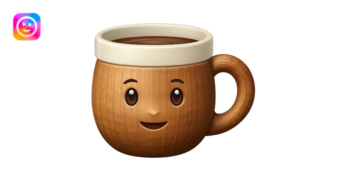 cup in a shape of nut emoji | AI Emoji Generator