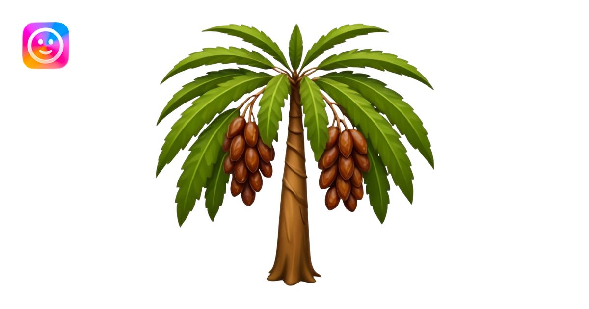 Dates tree emoji | AI Emoji Generator