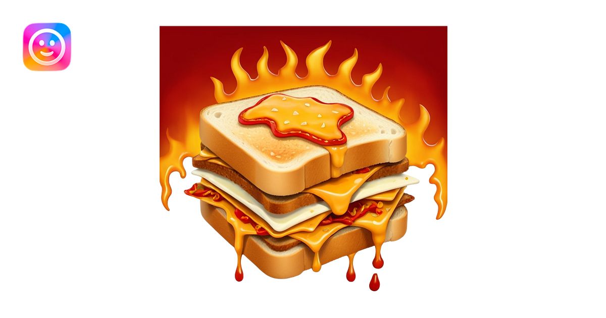 extra spicy sucuk sandwich object icon, crispy toasted bread, lots of ...