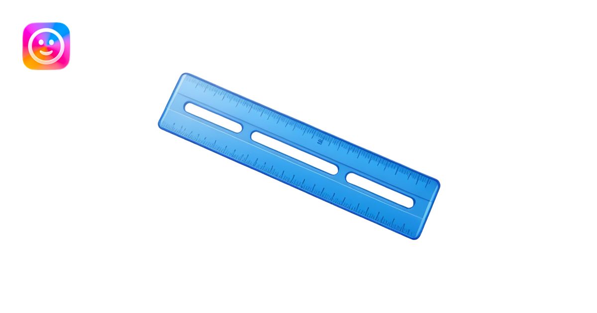 blue ruler emoji | AI Emoji Generator