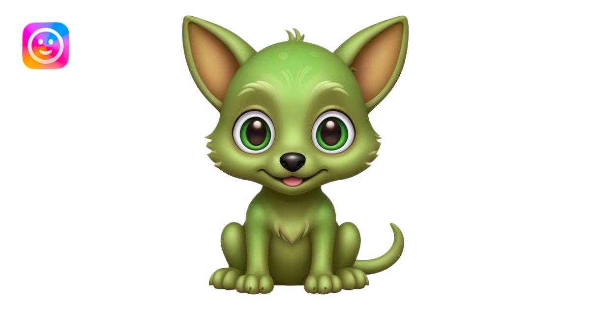 Gog the alien dog emoji | AI Emoji Generator