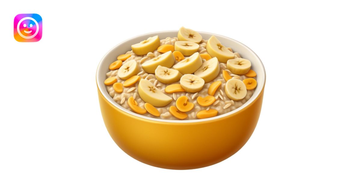 oatmeal with banana and cheese emoji | AI Emoji Generator