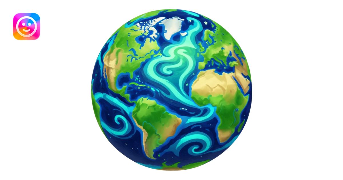 Neon earth emoji | AI Emoji Generator