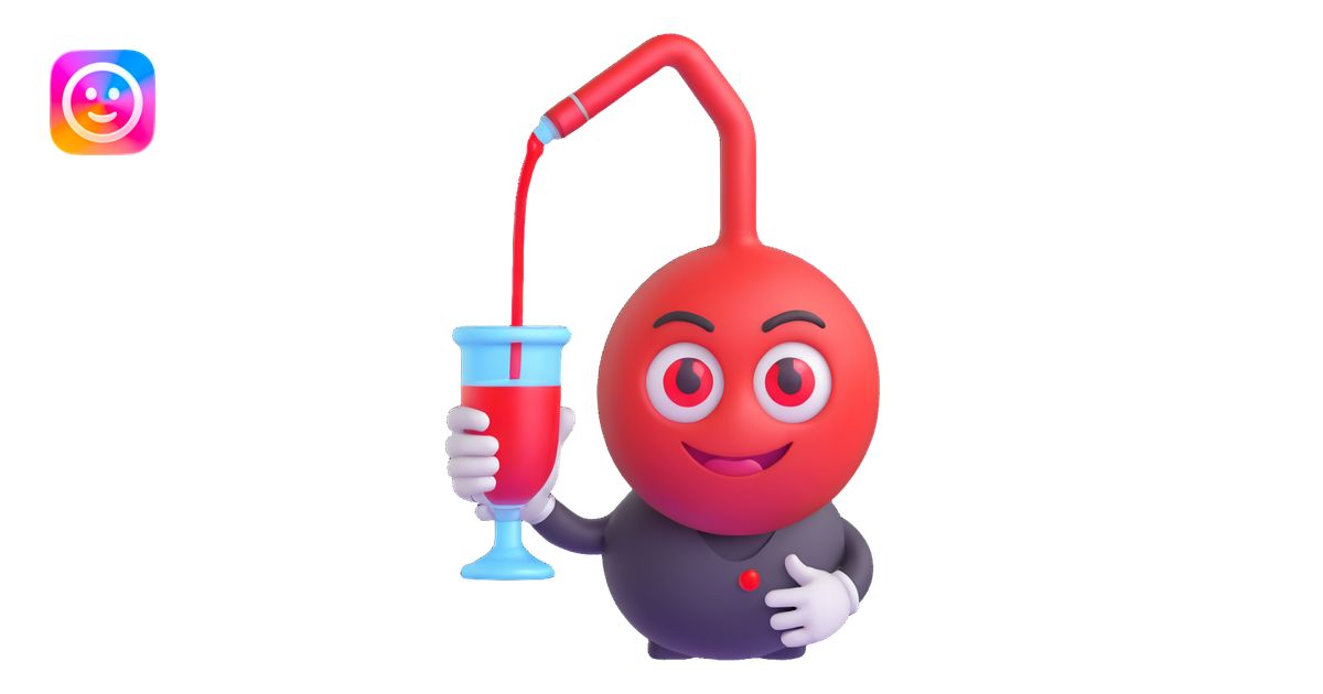 cartoon emoji character with bloodshot red eyes, holding a bong in one ...