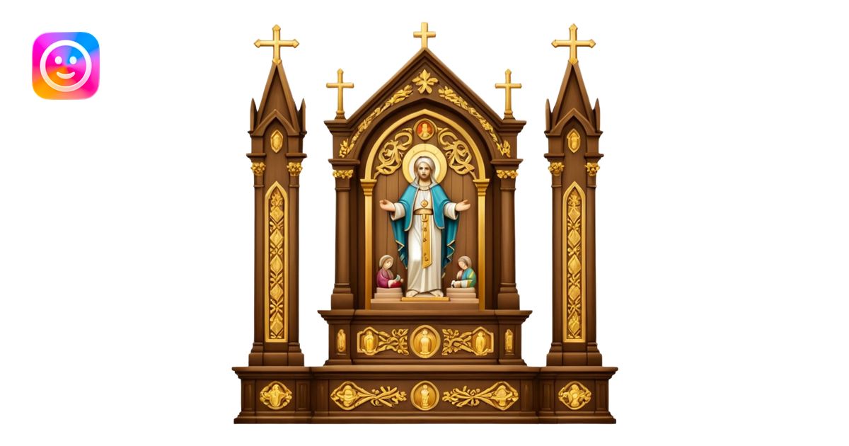 Catholic Church altar emoji | AI Emoji Generator