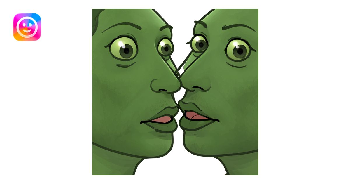 Eyes open kissing face emoji meme | AI Emoji Generator