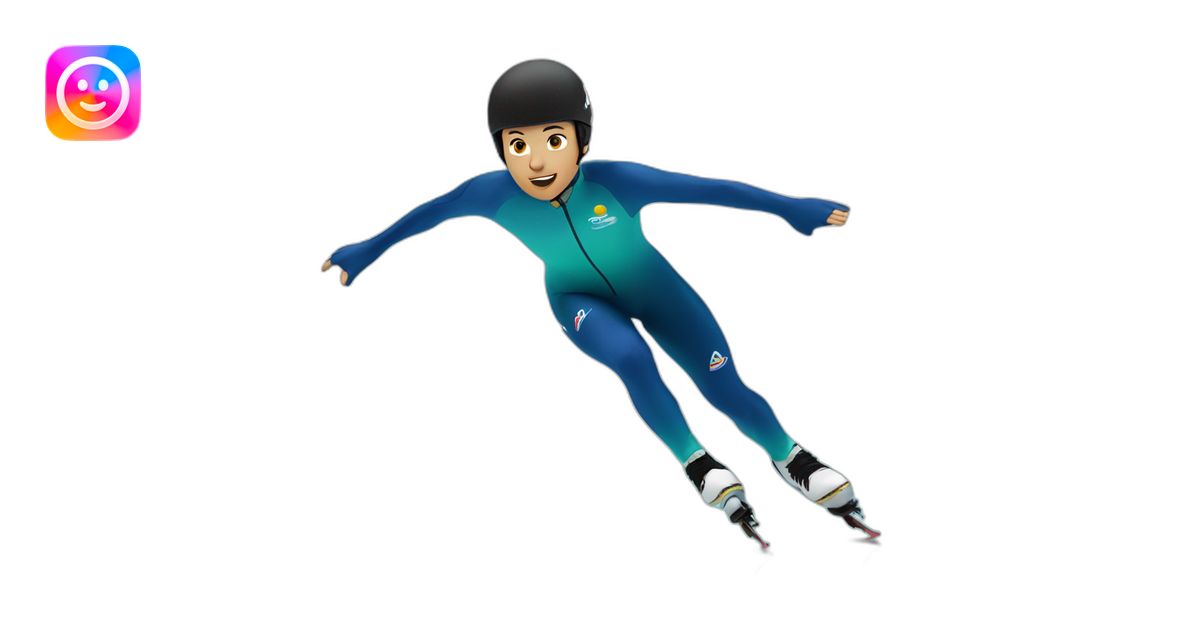 Speed skating emoji | AI Emoji Generator