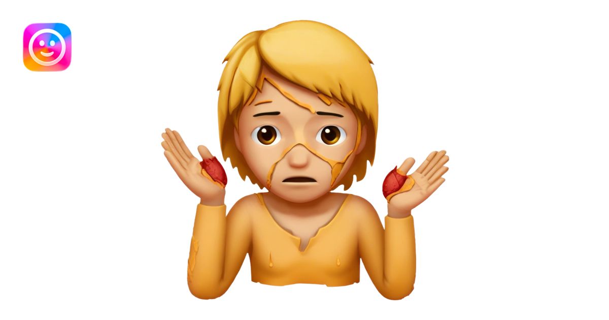 Make a emoji to describe crawling out of my skin graphic emoji | AI ...