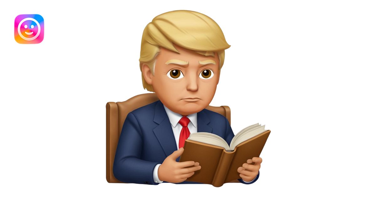 trump read book emoji | AI Emoji Generator