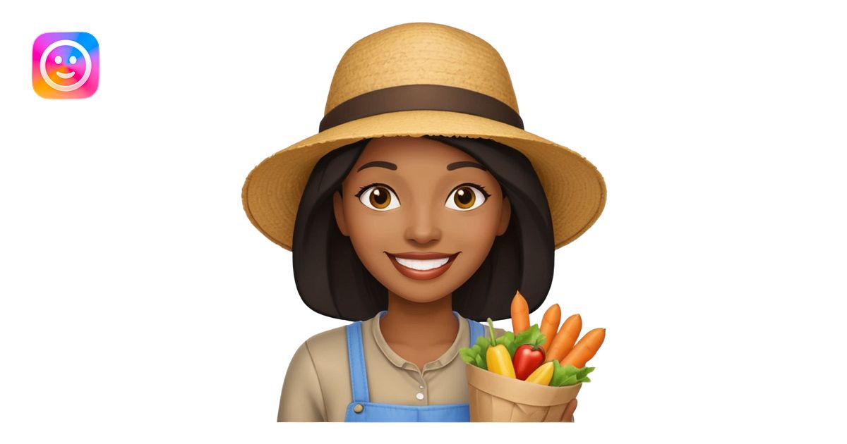 Street Food Shopper black woman emoji | AI Emoji Generator