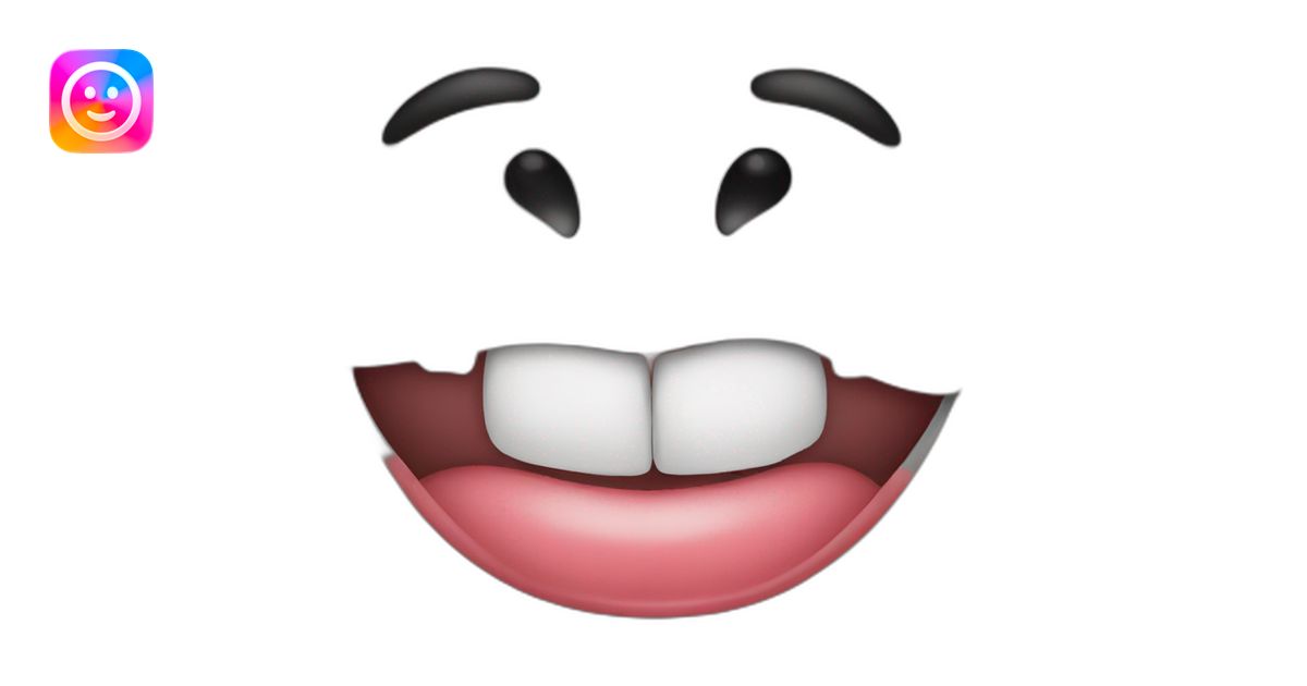 lip biting face emoji | AI Emoji Generator