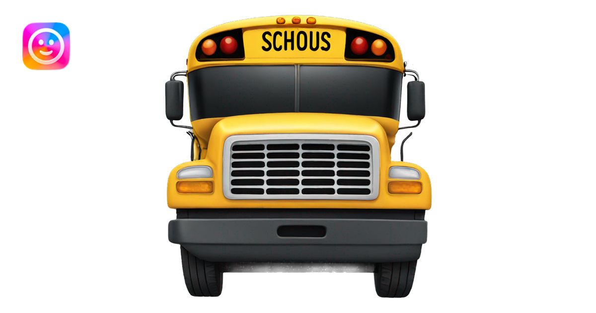 School bus emoji | AI Emoji Generator