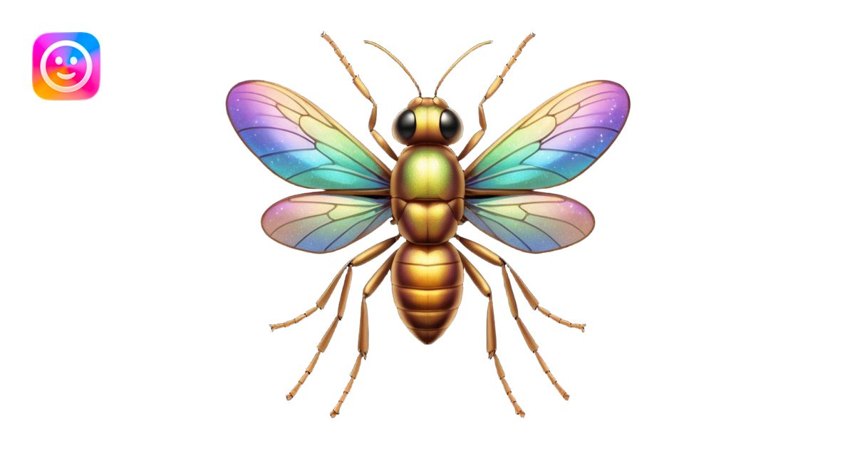 glitter insect cheap brown emoji | AI Emoji Generator