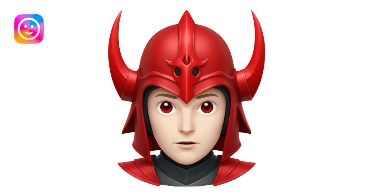 mystic knight with full face helmet and has he has red eldricth powers ...