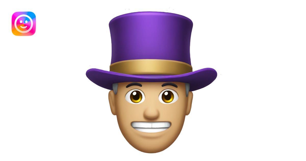 purple cylinder hat emoji | AI Emoji Generator