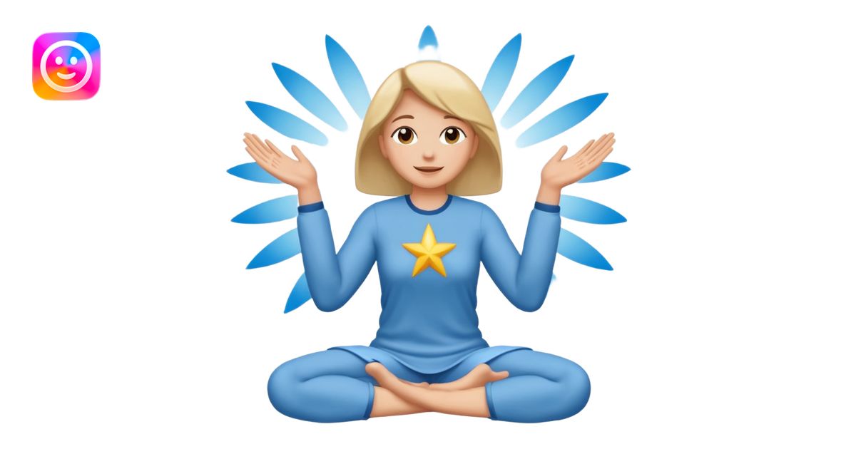 Thanking the sky on knees arms outstretched emoji | AI Emoji Generator