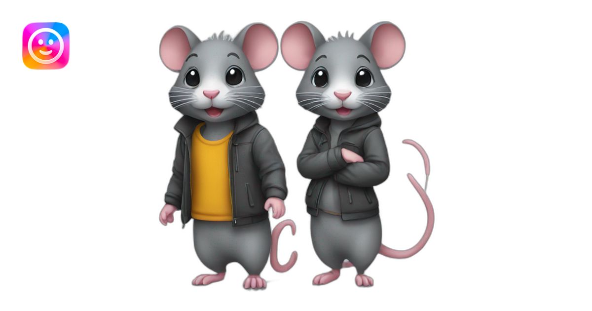 Rat with girlfriend emoji | AI Emoji Generator