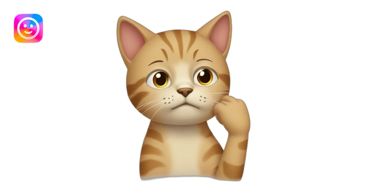 cat-with-facepalm emoji | AI Emoji Generator