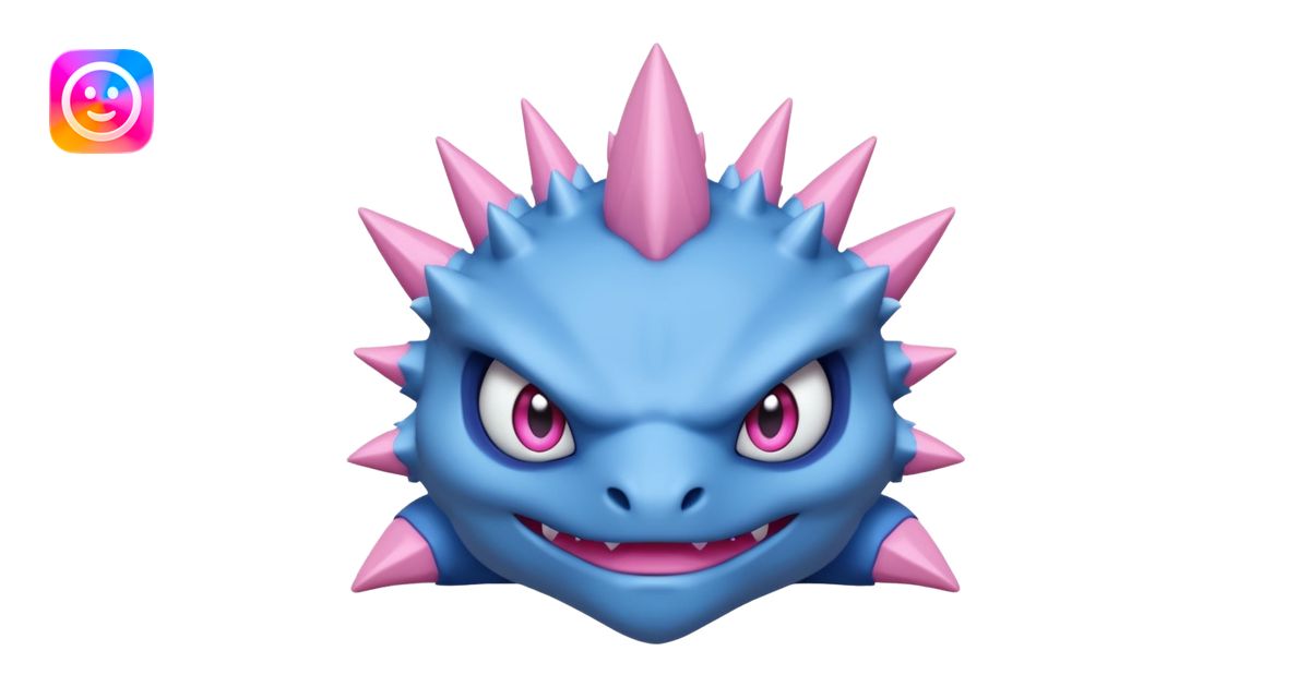 Pokemon legendary azul and pink palkia emoji | AI Emoji Generator