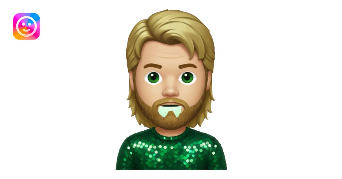 Ryan Dunn from Jackass with long dark blonde hair, dark green sequin ...